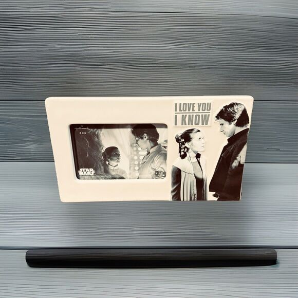 Hallmark | Accents | Star Wars Frame Han Leia I Love You I Know ...